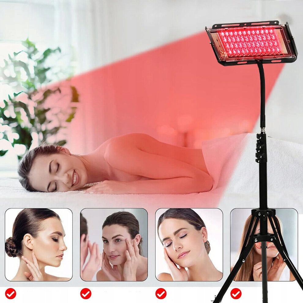 Infraraudonųjų spindulių terapinė lempa – 96 LED šviesos diodai, regul
